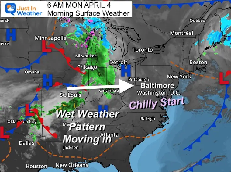 April 4 Chilly Start To Only Dry Day This Sort Of Wet Week - Just In ...