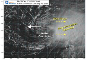 Naked Circulation of Tropical Storm Fiona: Watch Posted For Virgin Islands And Puerto Rico ...
