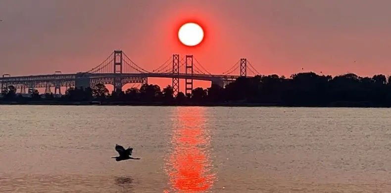 8 Smoke Enhanced Sunrise and Sunset Photos September Around Maryland ...