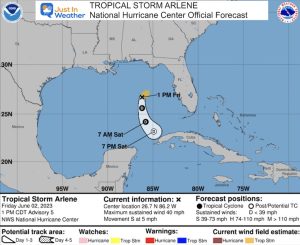 Tropical Storm Arlene Named First Storm Of Season In Gulf of Mexico ...